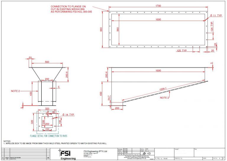 Airslides Fabrication - FSI Engineering