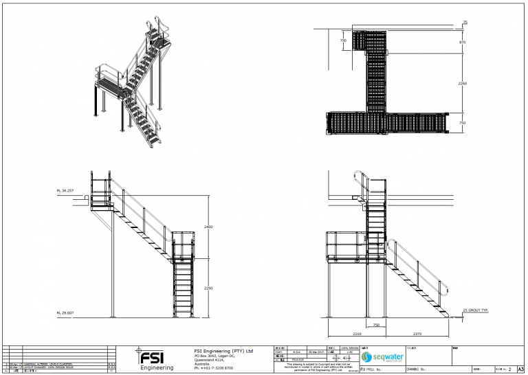 Access Stairs, Ladders, Platforms, Handrails and Walkways Fabrication ...