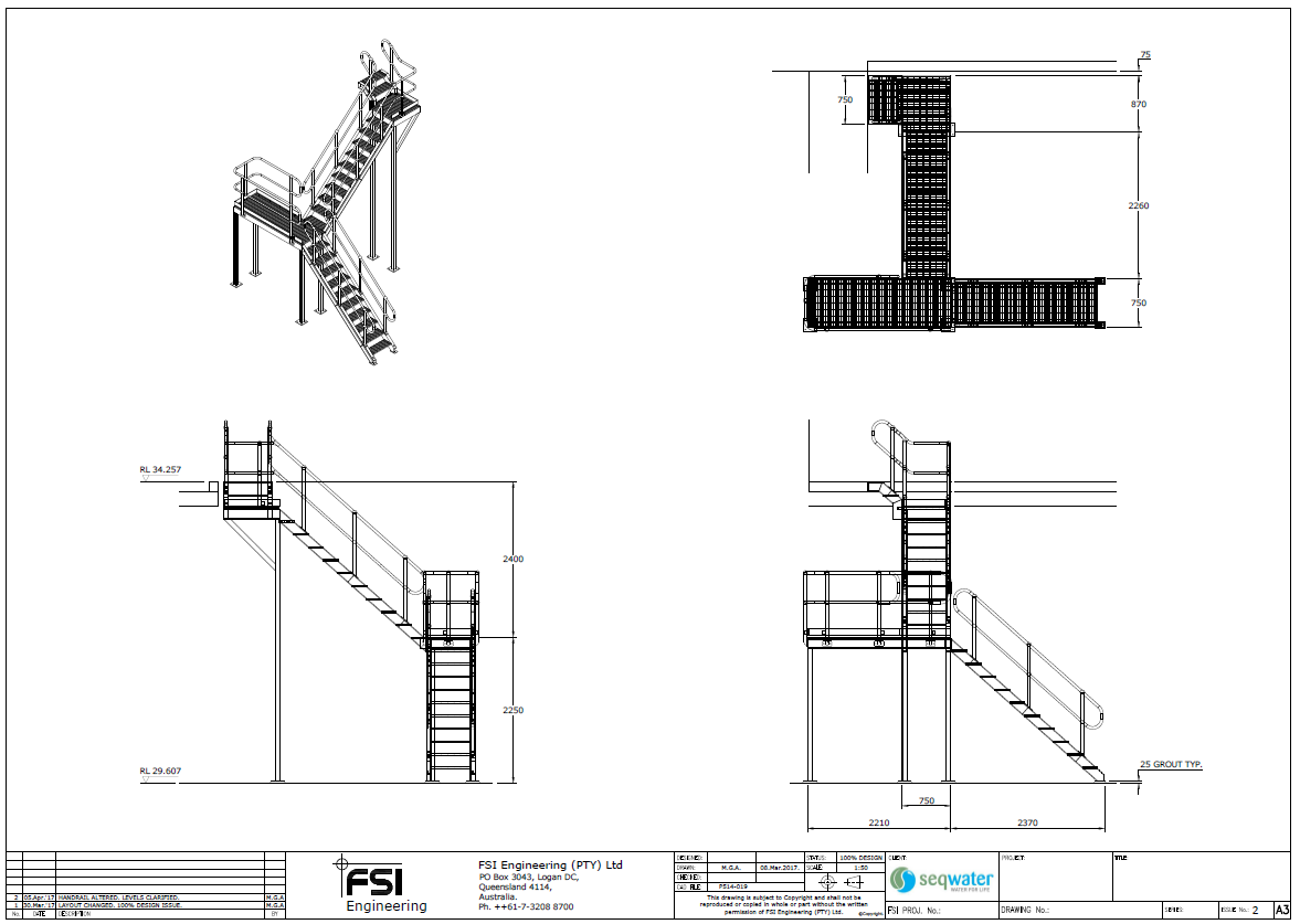 Access Stairs, Ladders, Platforms, Handrails and Walkways Fabrication ...